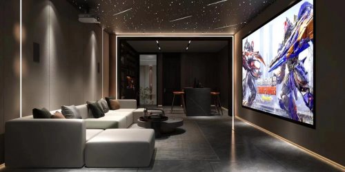 家庭影院专用微孔及编织透声投影幕布评测_天极网